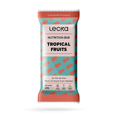 Thanh năng lượng Lecka Energy Bar Tropical Fruits